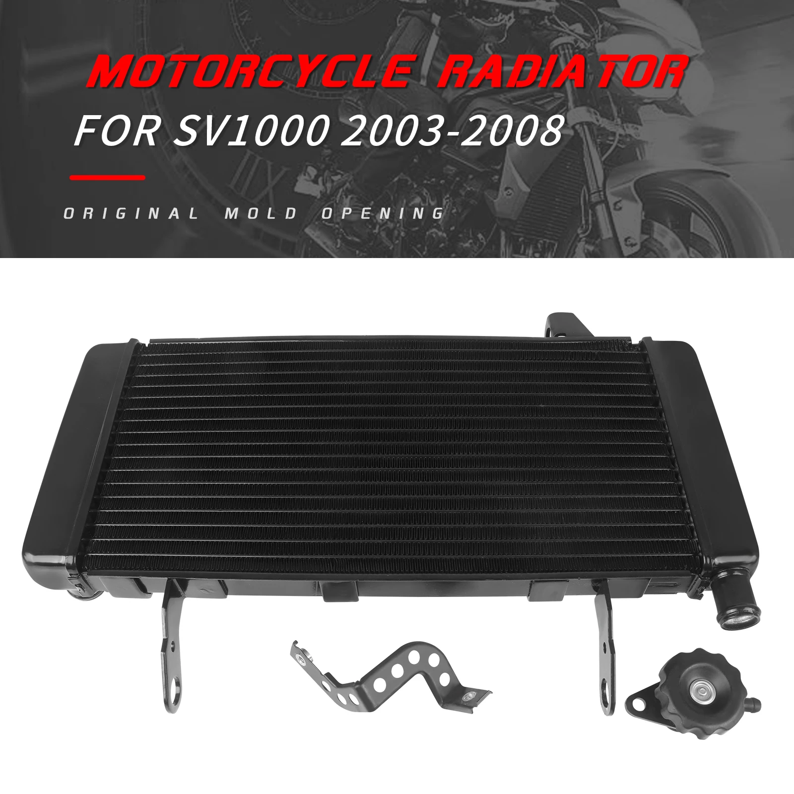 For-SUZUKI-SV1000-SV1000S-S-1000-2003-2008-Motorcycle-Engine-Radiator ...