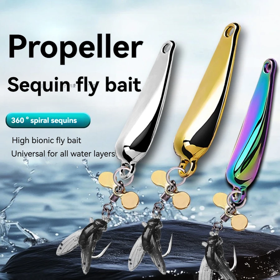 Long-range Casting Lures Propeller Spinners Soft Baits Fly Hooks Micro ...