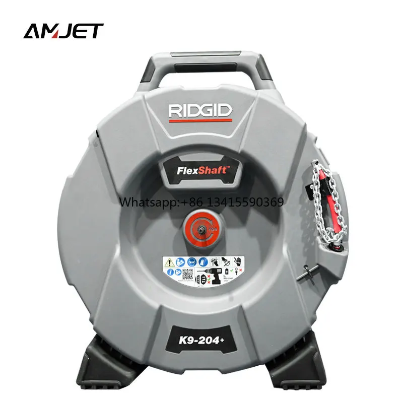 RIDGID-K9-204+ FlexShaft Machine for 2" to 4" Pipes Pipe Clearing ...