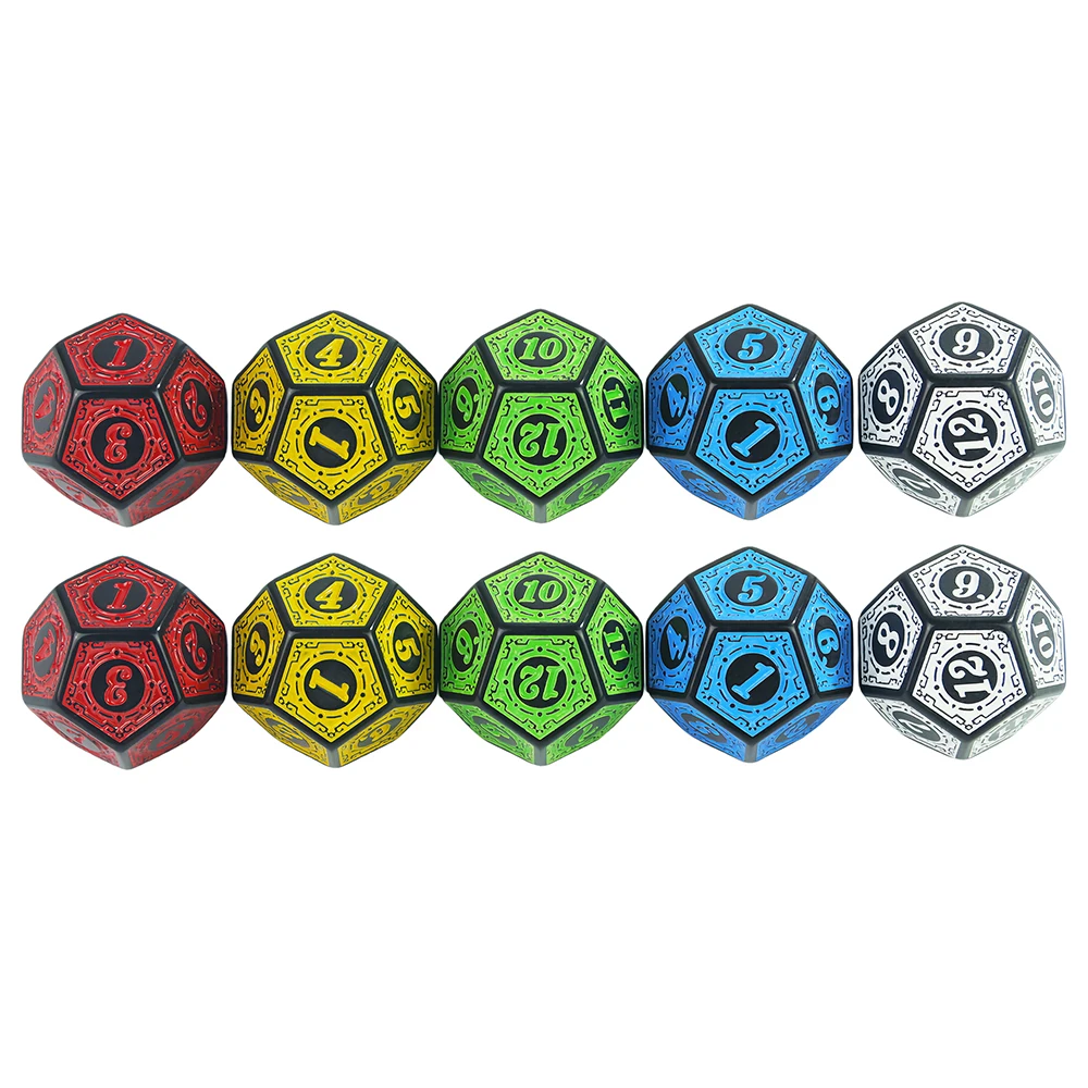 D12-Dice-Set-10PCS-12-Sided-for-Board-Games-Dragon-Rpg-Dados-Jogos-Dnd ...