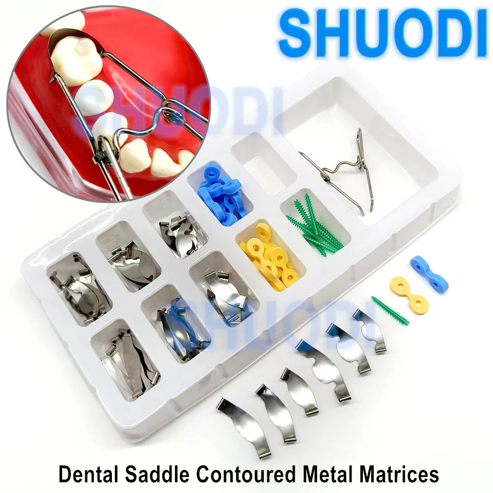 36pcs-set-Dental-Saddle-Contoured-Metal-Matrices-Matrix-Set-Universal ...