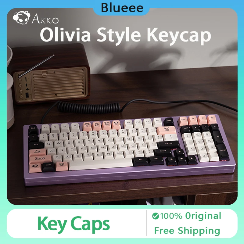 AKKO-Key-Caps-Mechanical-Keyboard-Keycaps-Set-ASA-MDA-Profile-116-227 ...