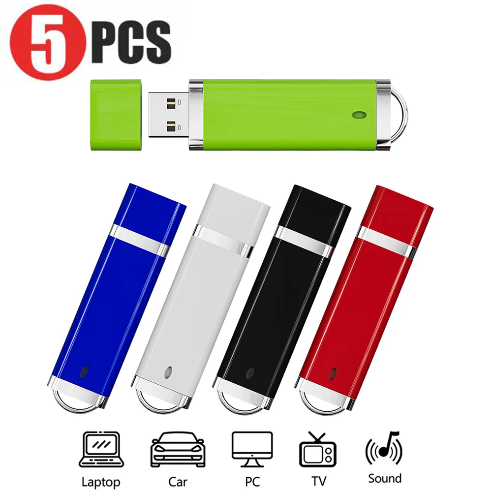 5PCS/Lot Pen Drive 8GB флешка usb USB Flash Drive 16GB Blue Pen Drive ...