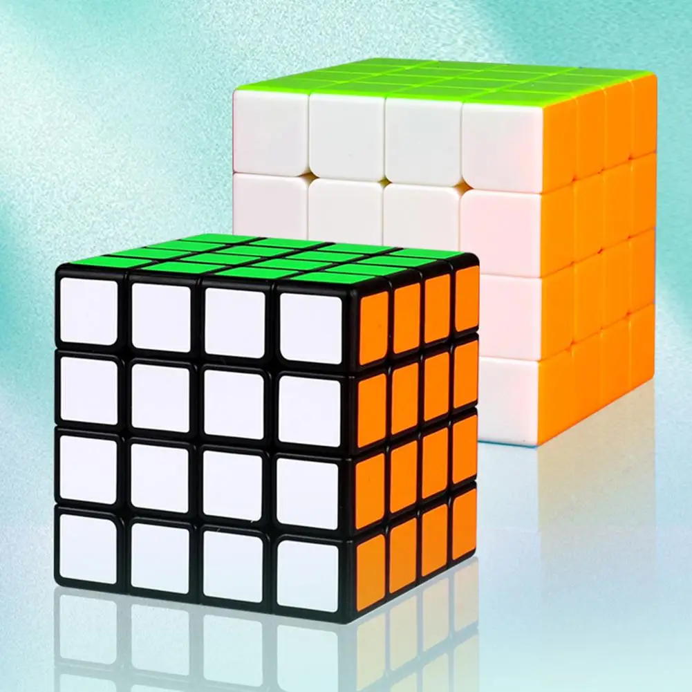 Magic Cube QiYi Qiyuan S 4x4 Stickerless Bright Magic Cube MoFangGe MFG ...
