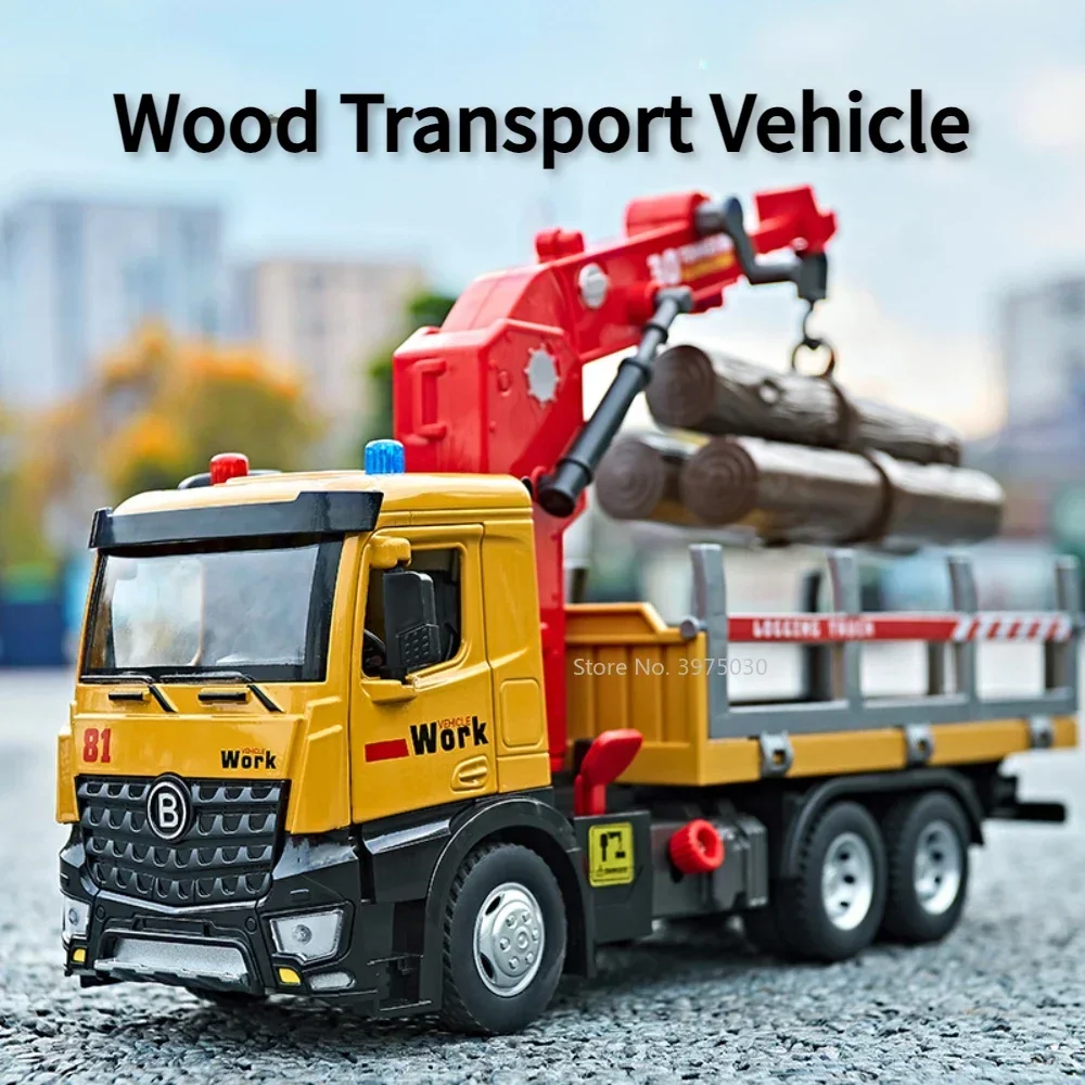 10-6-Inches-Wood-Transport-Vehicle-Model-Toy-Alloy-Diecast-Simulation ...