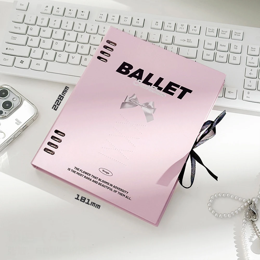 Cuaderno de hojas sueltas A5 con lazo desmontable, carpeta de cuaderno ...