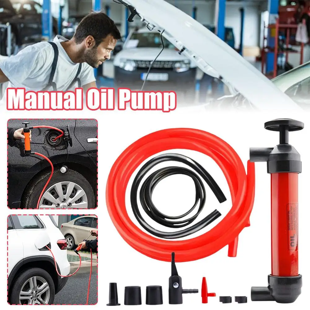 Car-Oil-Pump-Pumping-Oil-And-Gas-With-Siphon-Pipe-Hand-Manual-Syringe ...