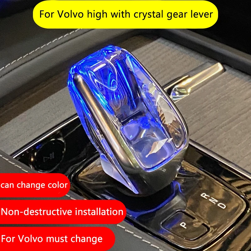 LED-Crystal-Shift-Knob-Stick-Head-For-Volvo-XC90-V60-XC60-S60-V90-S90 ...