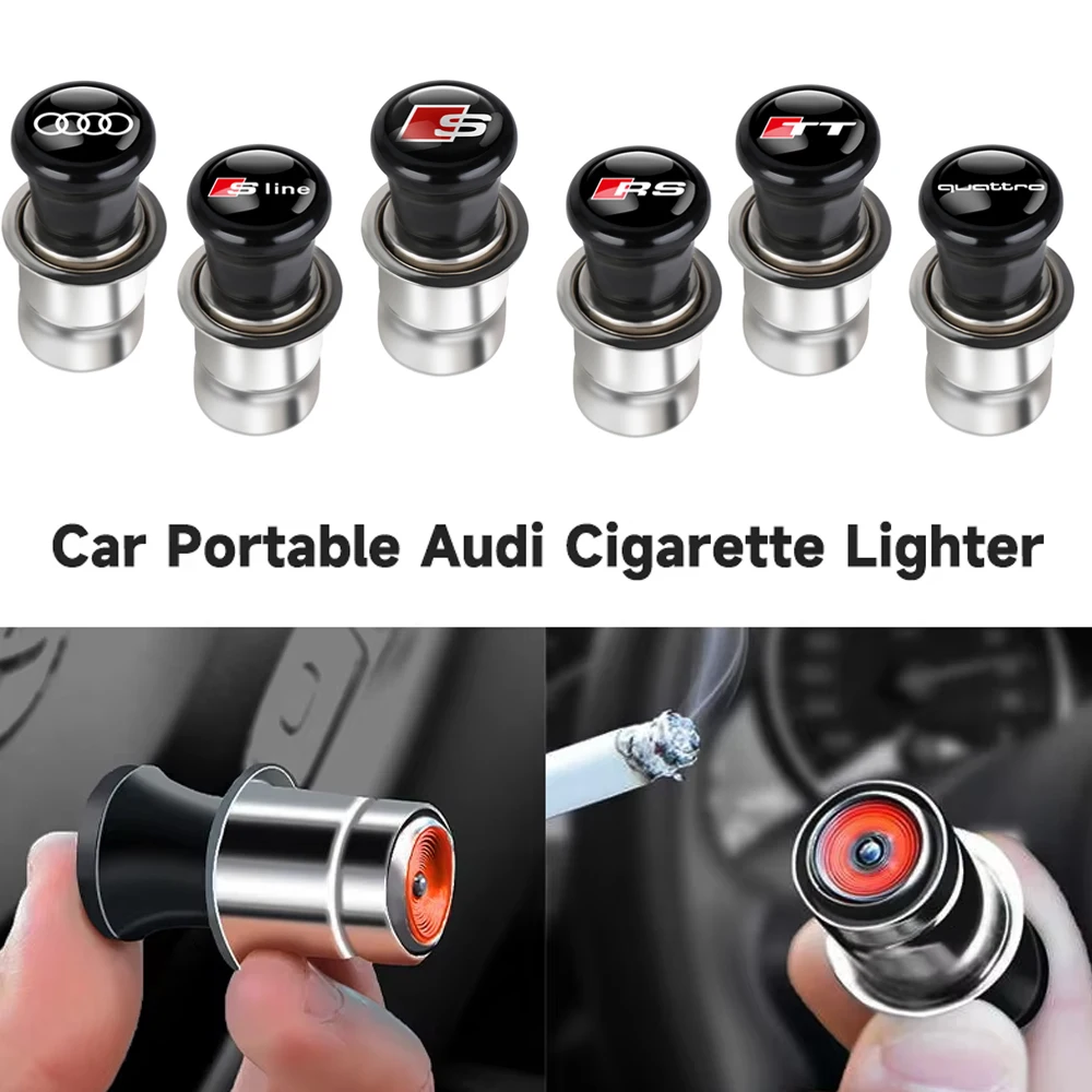 12V Metal Car Windproof Portable Flameless Cigarette Lighter ...