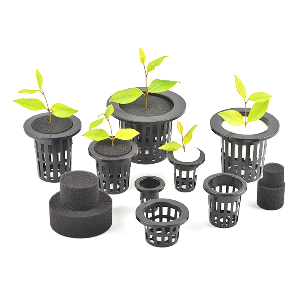Black Hydroponic Baskets Sponge Garden Vegetable Soilless Planting ...