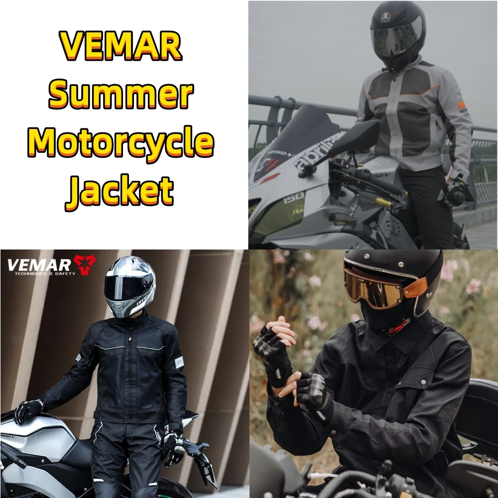 VEMAR-Summer-Motorcycle-Riding-Jacket-CE-Protector-Breathable-Mesh ...