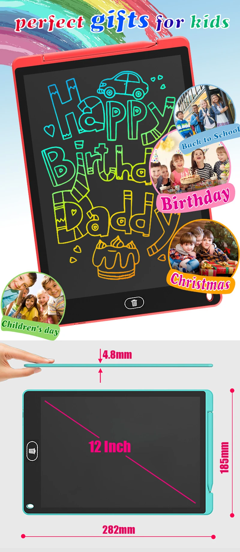 Tablette pour les enfants 16" 12" 10" 8.5" Pouces jeux matériel de ...