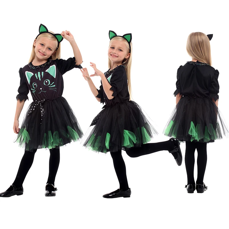 Halloween-Cute-Cat-Cosplay-Costume-for-Girls-Children-Princess-Party ...