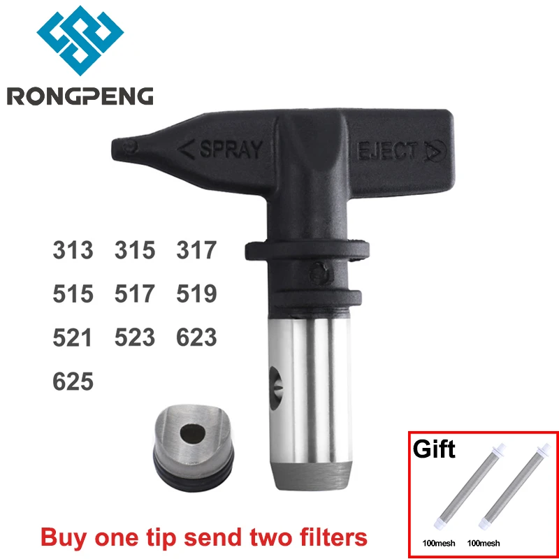 RONGPENG Reversible Airless Spray Gun Tip Nozzle ...