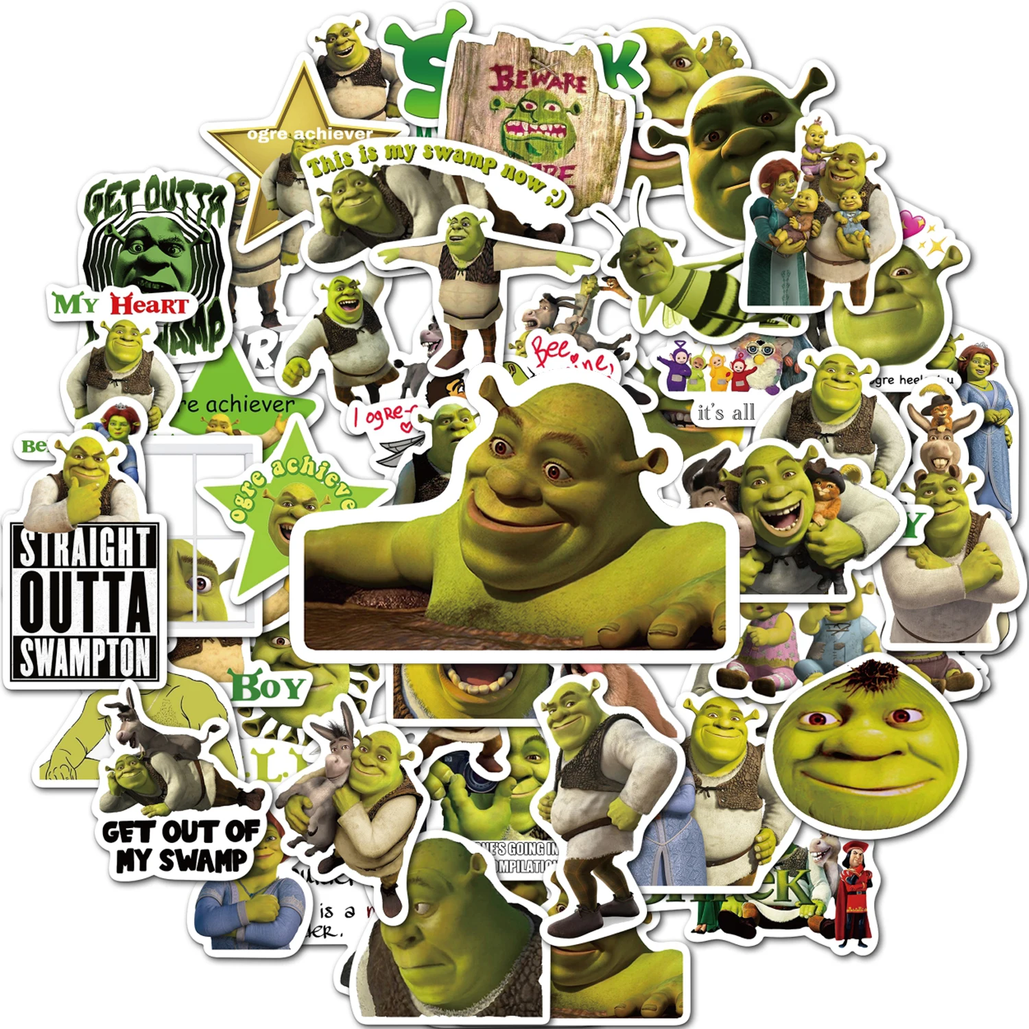 10/50Pcs Disney Monster Shrek Stickers Pack Vinyl Laptop Suitcase ...