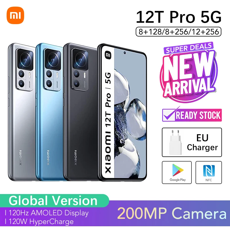 Original xiaomi 12t pro 5g 8gb 12gb 256gb versão global celular ...