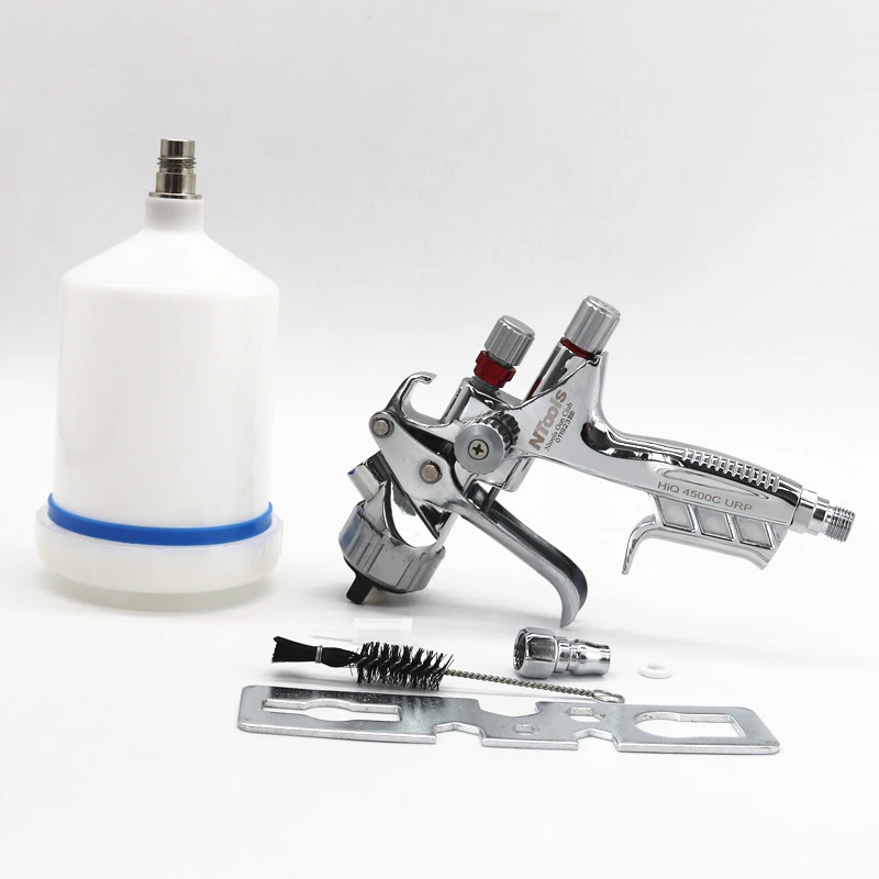 1.3mm Nozzle Car Repair Paint Spray Gun, With Adapter And Plastic Tank ...