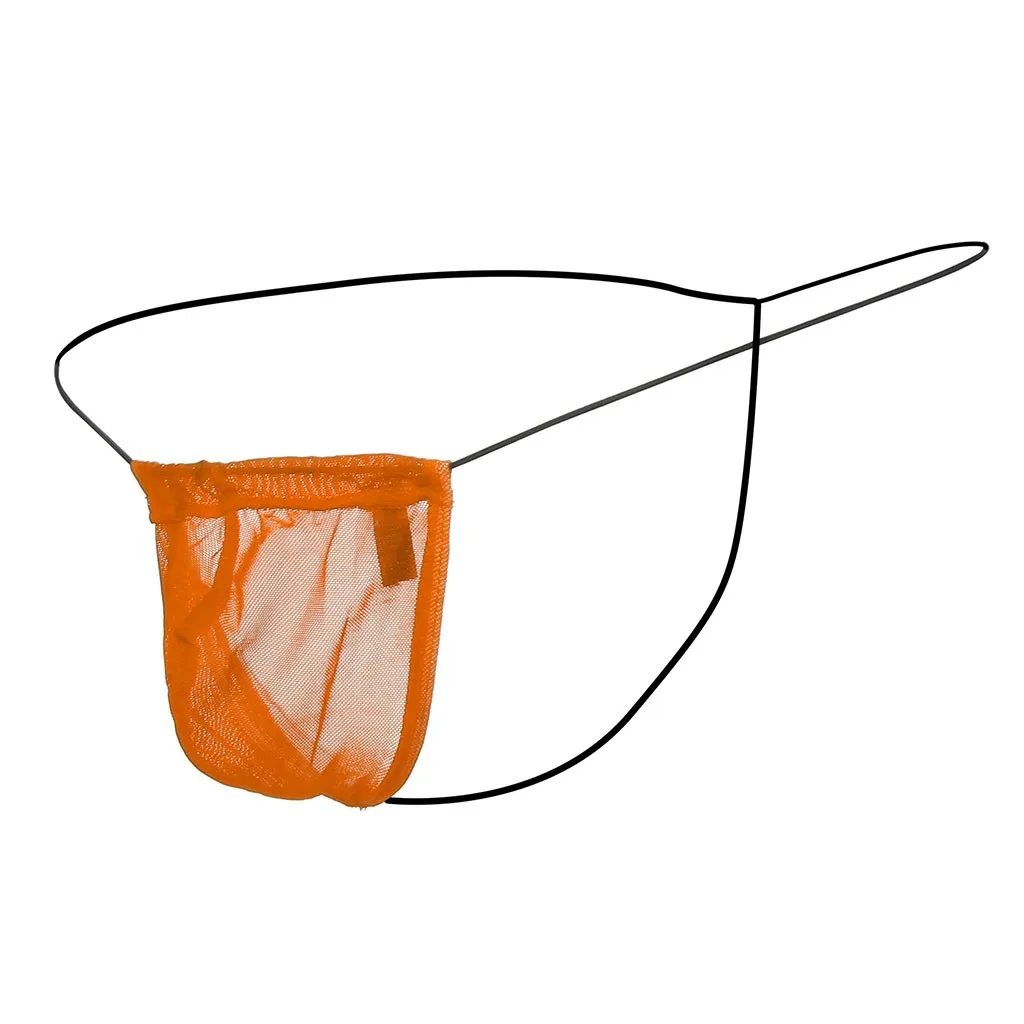 Sexy-Mesh-Sheer-Pouch-Thong-Mens-Seamless-Solid-Color-Transparent ...