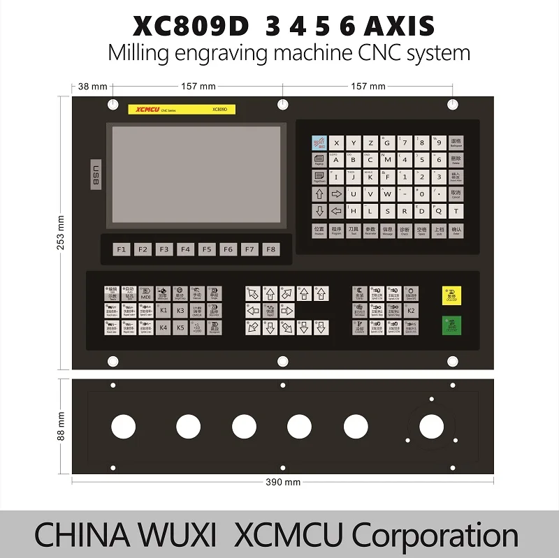 XCMCU-XC809D-3-4-5-6-Axis-USB-CNC-Control-System-FANUC-G-code-Support ...