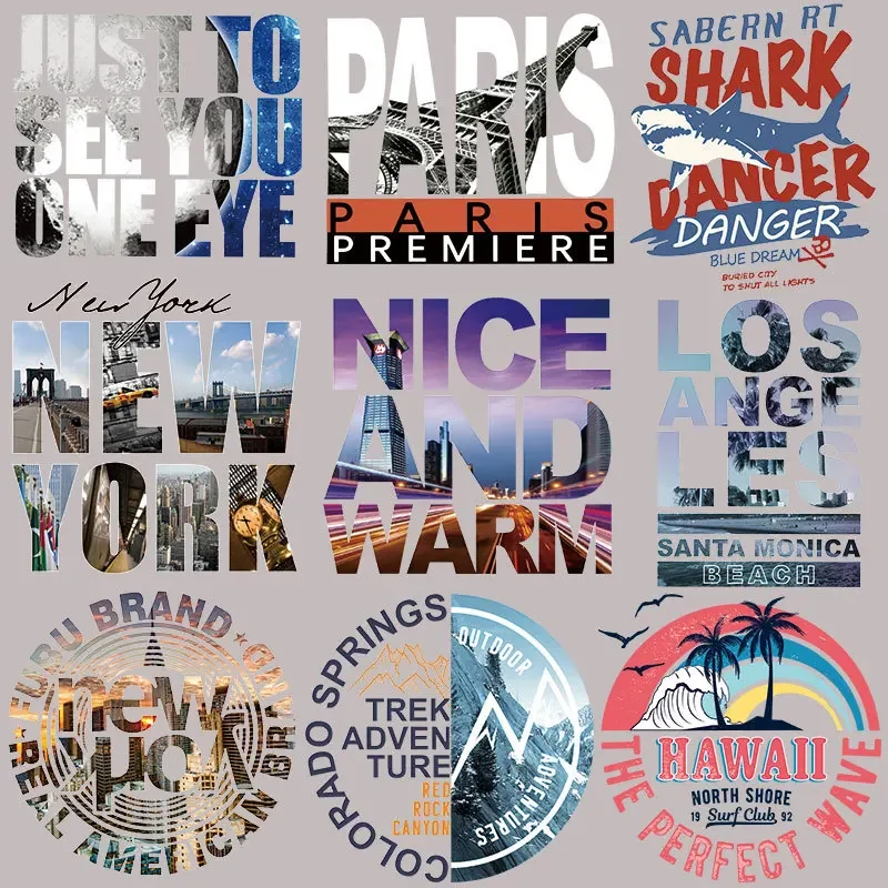 Letter-Thermal-Heat-Transfer-for-Clothing-Iron-on-City-Travel-Vinyl ...