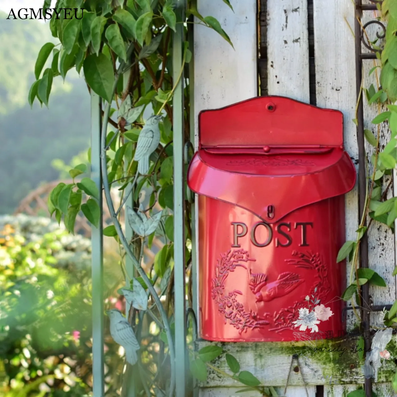 European-style-iron-retro-mailbox-sealed-suggestion-box-newspaper ...