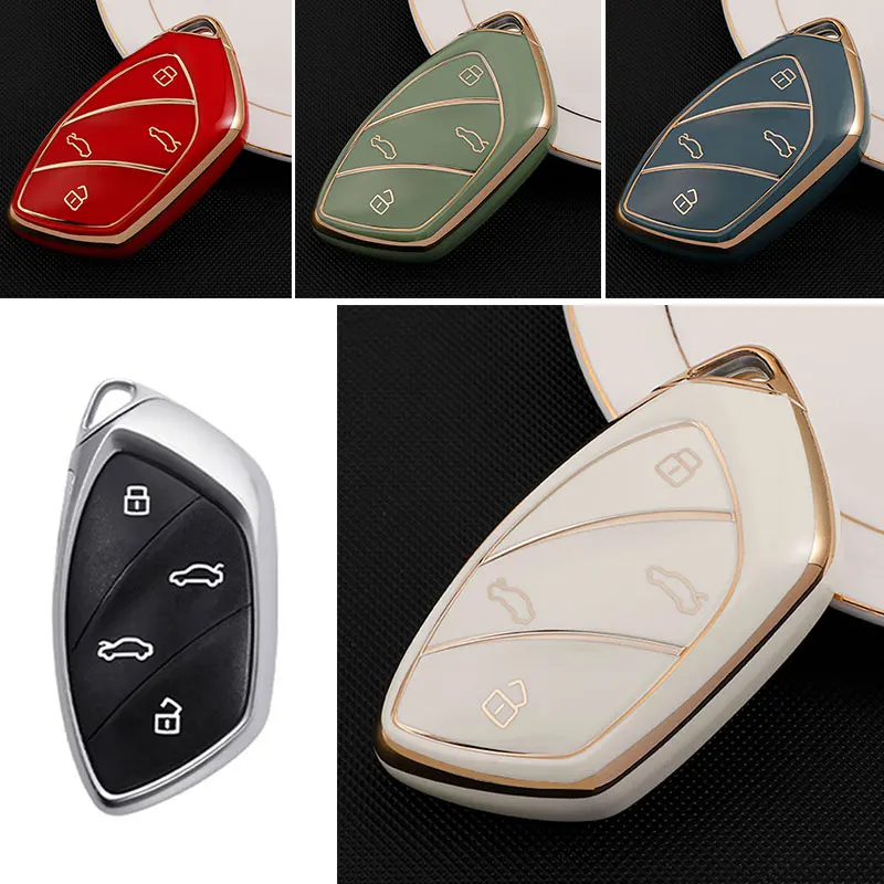TPU-Car-Remote-Key-Case-Cover-Shell-Keychain-for-Roewe-RX5-I6-I5-RX3 ...