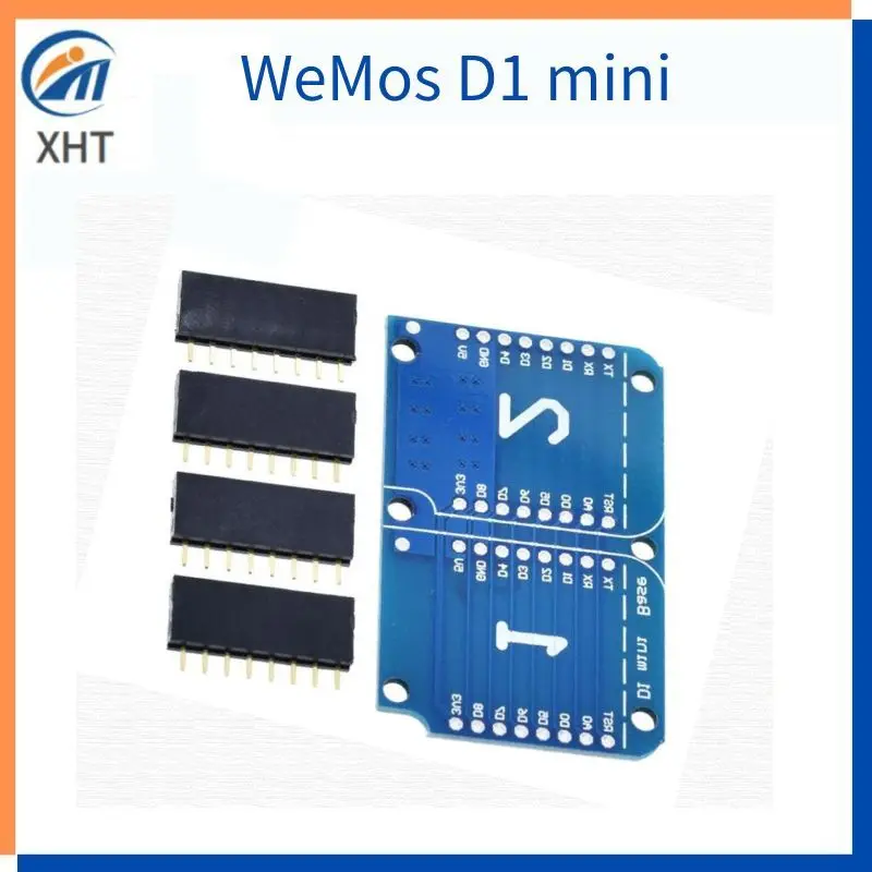 For-Wemos-D1-Mini-Double-Socket-Dual-Base-Shield-D1-Mini-NodeMCU ...