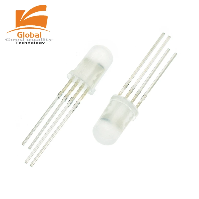 10pcs APA106 F5 5MM F8 8MM RGB LED GBL Chips Integrated (Like WS2812B ...