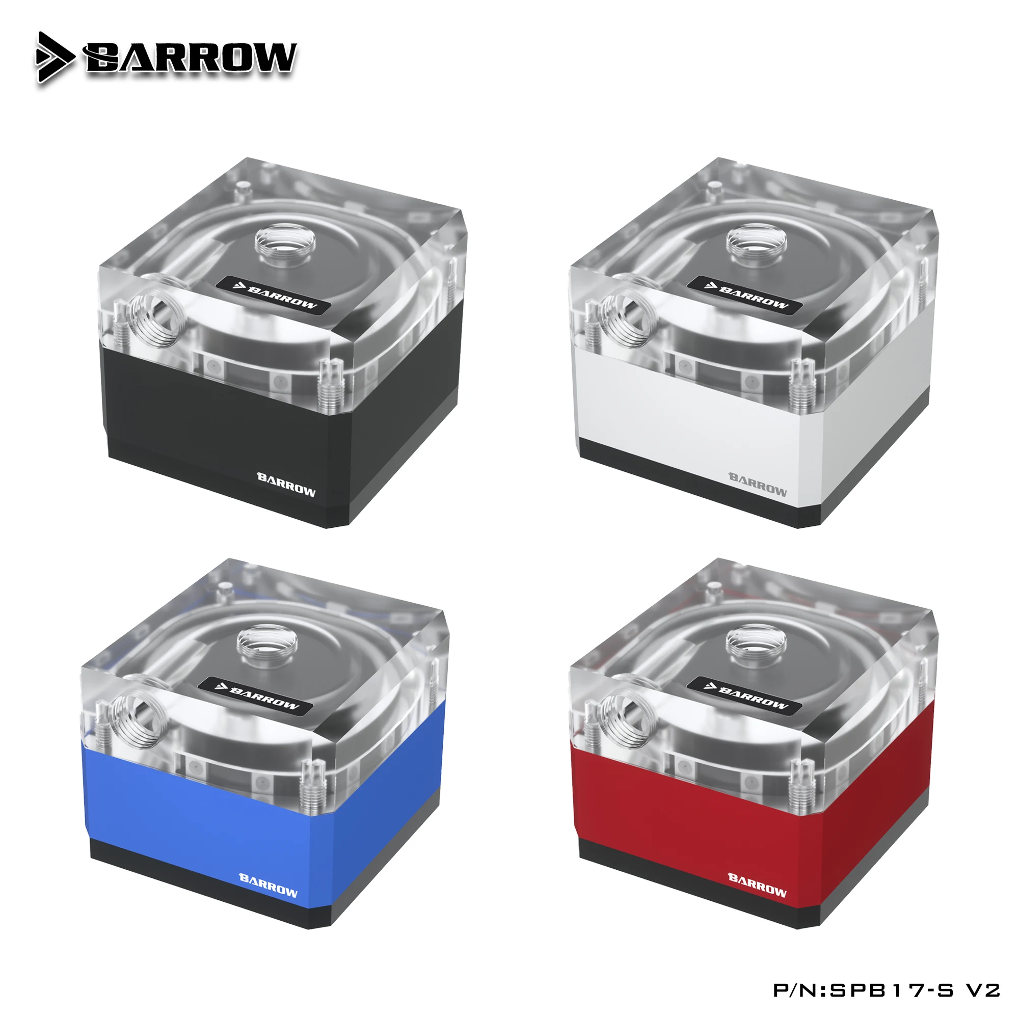 Barrow SPB17-S V2, 17W PWM Pumps, LRC 2.0, DDC Series, Metal Shell ...
