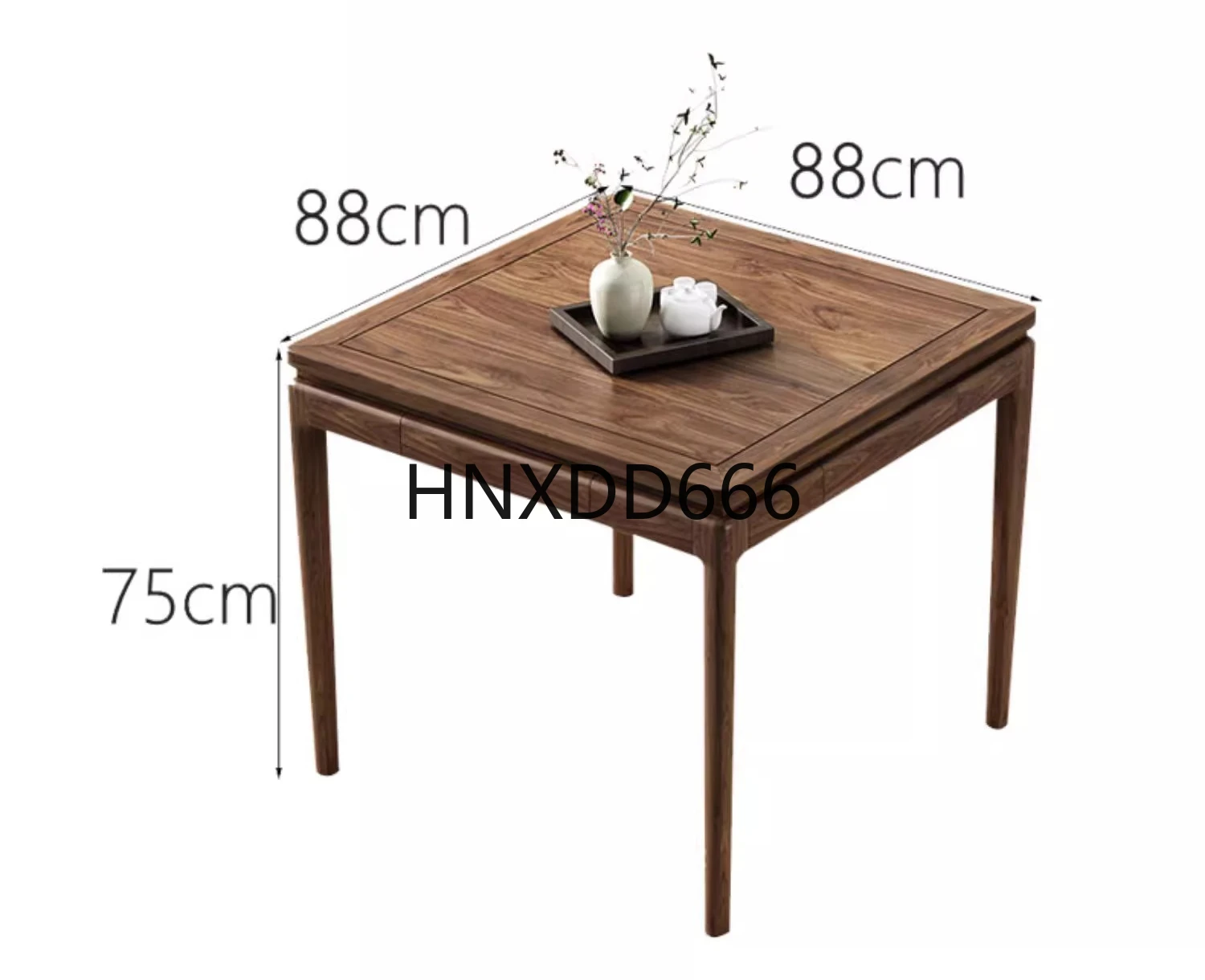 New Chinese solid wood square table square tea table