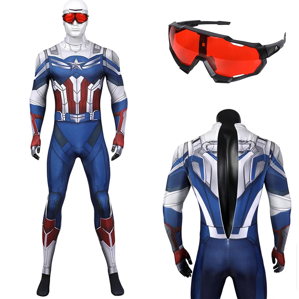 Halloween Masquerade Falcon And Winter Soldier Cosplay New CaptainTight ...