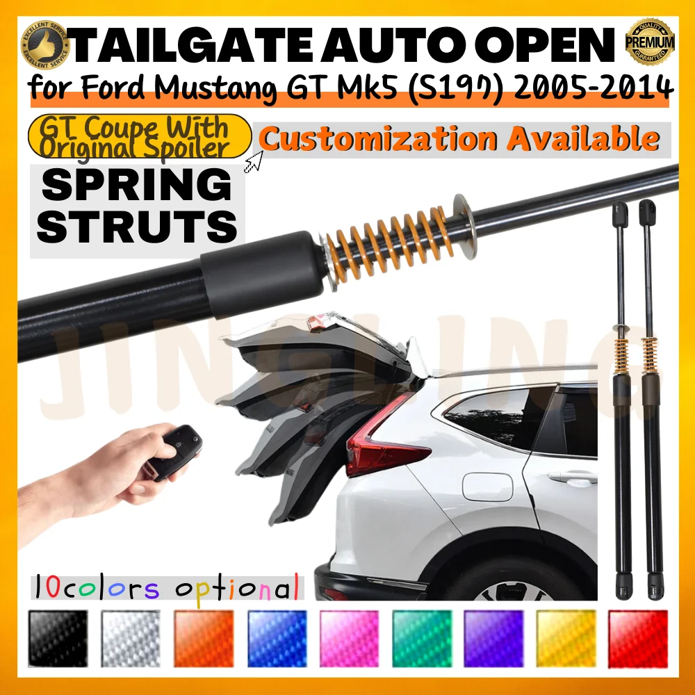 Qty(2) Trunk Struts with Spring for Ford Mustang GT Coupe With Original ...