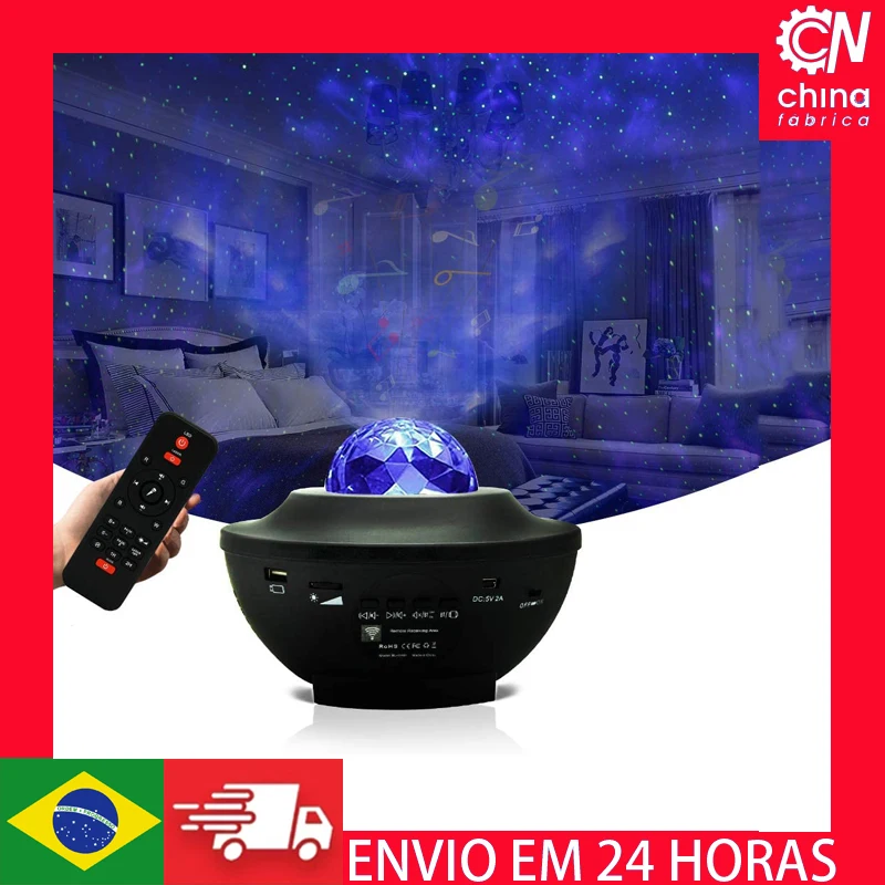 Starry Sky Galaxy Led Projector Sea Wave Night Light Room Decoration ...