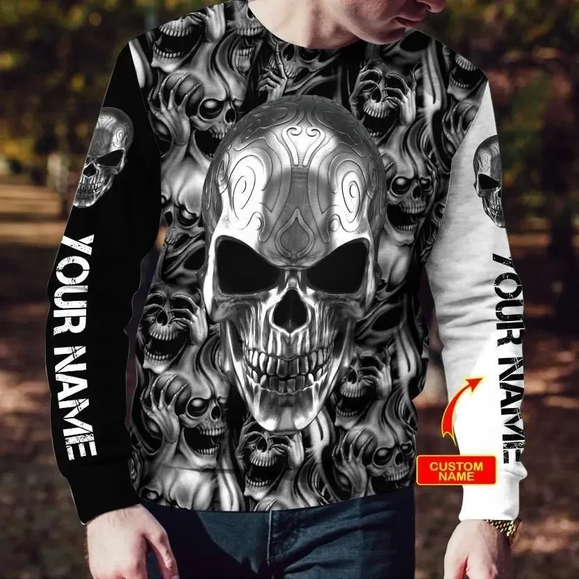 Personality-Custom-Men-Retro-Pattern-T-Shirts-Fashion-Skull-Long-Sleeve ...