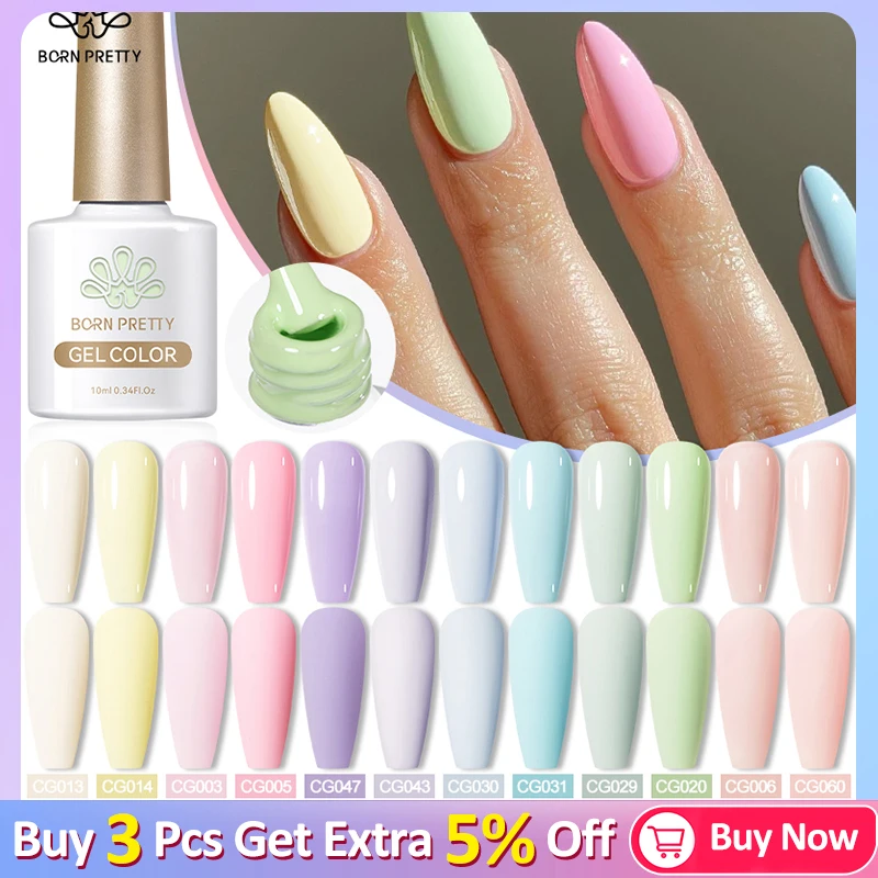 BORN-PRETTY-Sweet-Spring-Summer-Color-Gel-Nail-Polish-10ml-Light-Pink ...