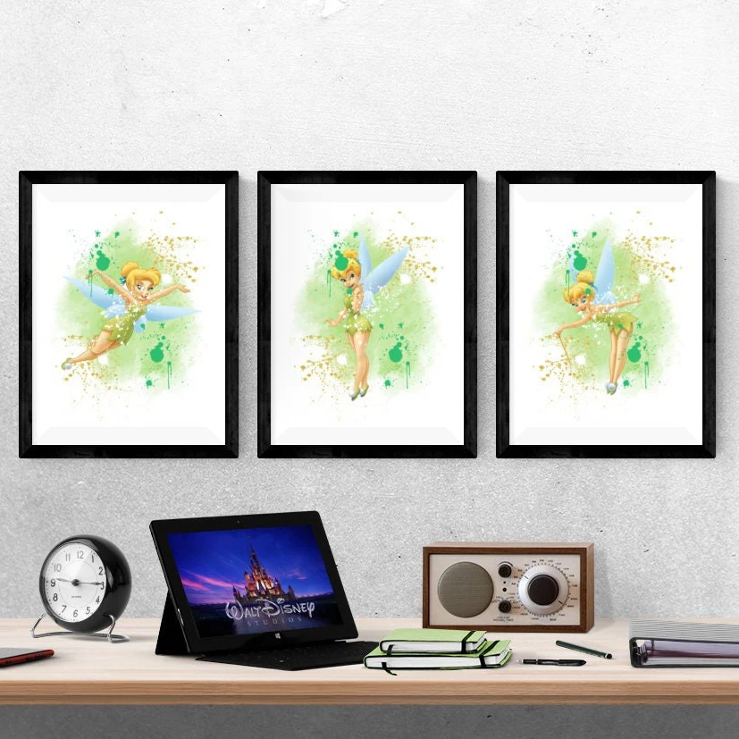 Oil-Painting-By-Number-Disney-Tinkerbell-Splash-DIY-Acrylic-Paint-Hand ...