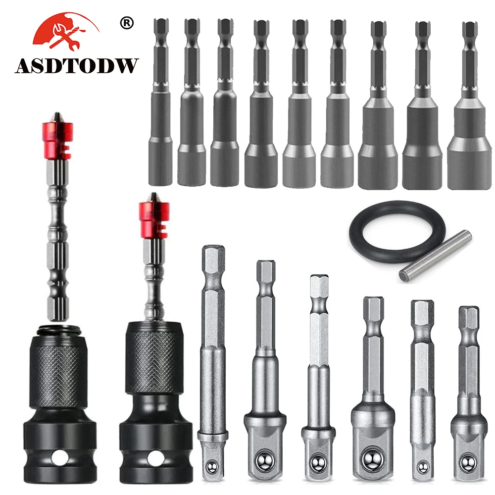 Impact-Wrench-Socket-Adapter-Hex-Ratchet-Socket-Spanner-Set-Magnetic ...