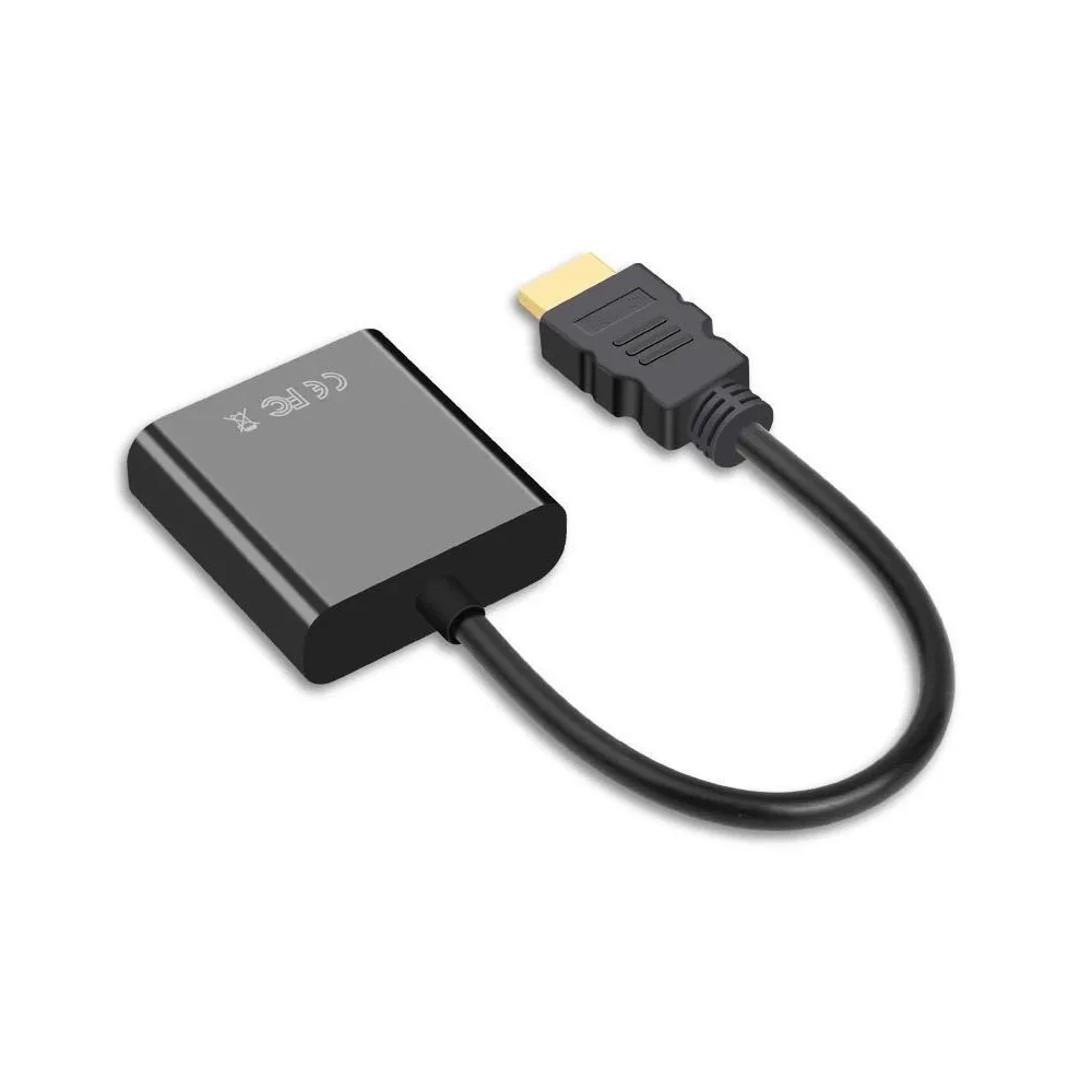 New 1080P HDMI compatible to VGA Adapter Digital to Analog Converter ...