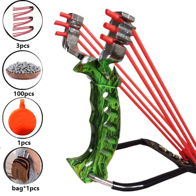 Powerful-Slingshot-with-Rubber-Bands-Folding-Wrist-Slingshot-Outdoor ...
