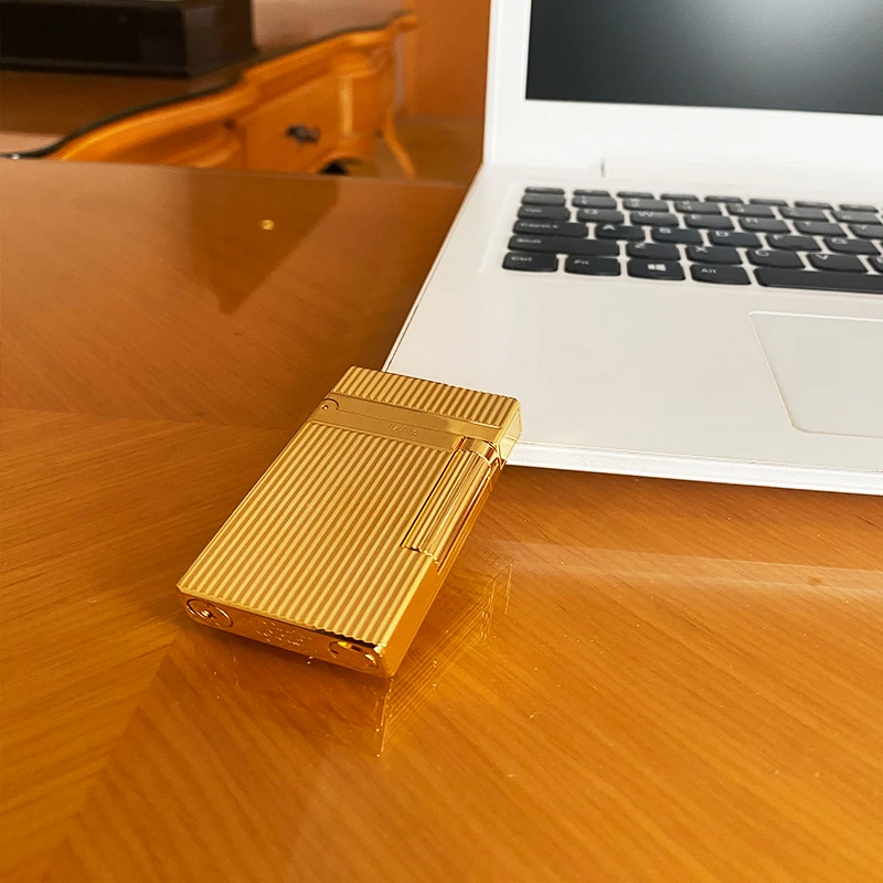 New-Retro-Lighter-Bright-Sound-Brass-Shell-Windproof-Lighter-Cigarette ...