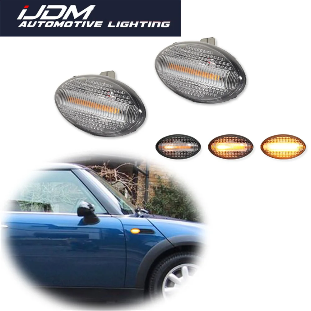 For MINI Cooper R50 R53 2002-2006 & R52 2004-2008 Dynamic Amber LED Car ...