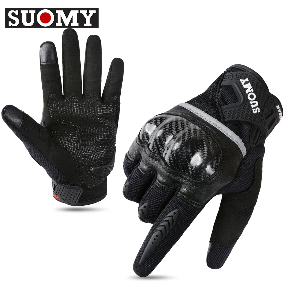 SUOMY-Motorcycle-Gloves-Summer-Riding-Gloves-Carbon-Fiber-Shell-Non ...