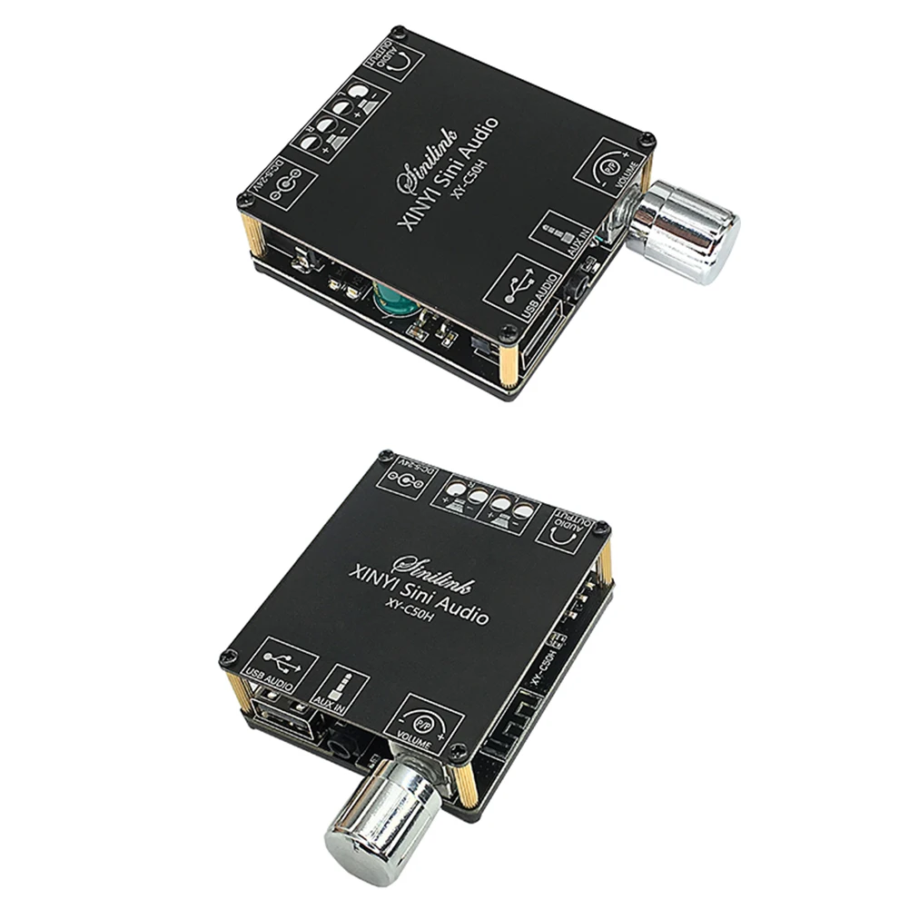 XY-C50H-HiFi-Audio-Amplifier-Bluetooth-Compatible-AUX-Sound-Card-Flash ...