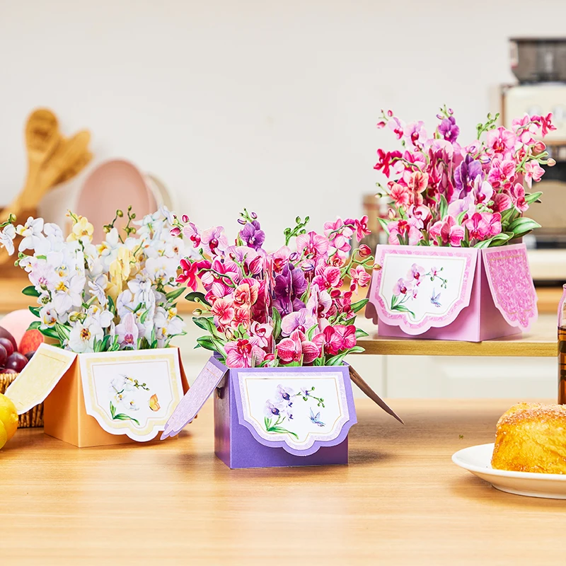 Floral Box Pop Up Cards Flowers | Gifts Flash