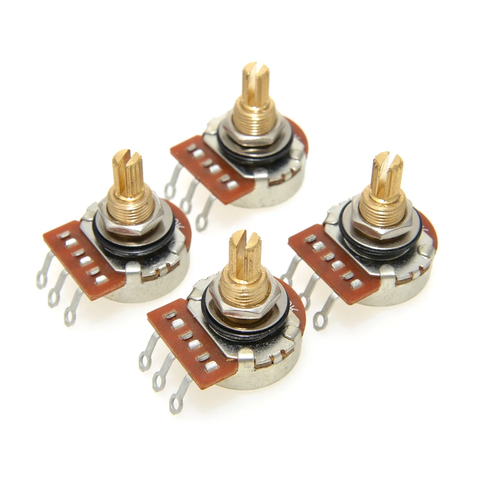 1 Piece Brass Short Long Shaft Potentiometers Pots 250K 500K Options ...