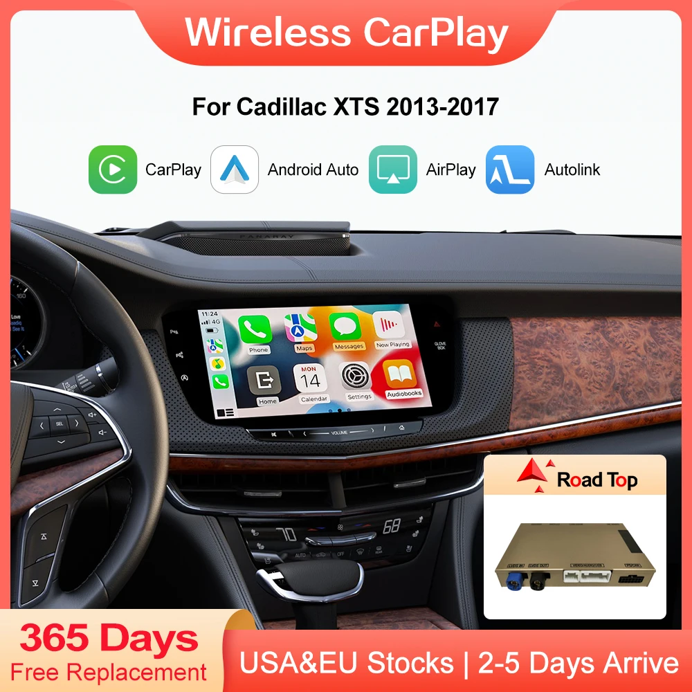 Wireless CarPlay for Cadillac XTS 2013-2017 XT5 ATS SRX CTS 8" with ...