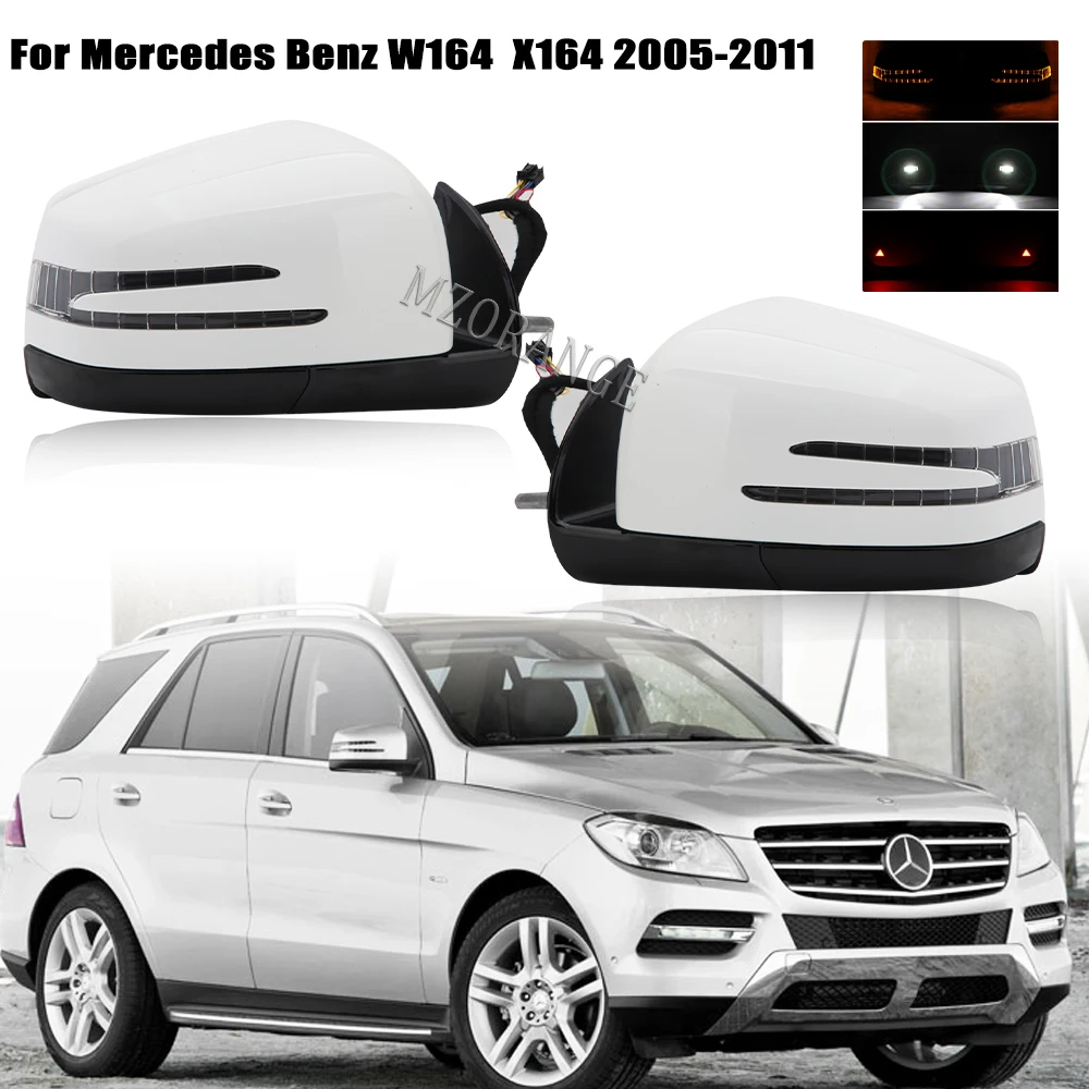 1Pair-Side-Door-Rearview-Mirror-For-Mercedes-Benz-W164-X164-2005-2006 ...
