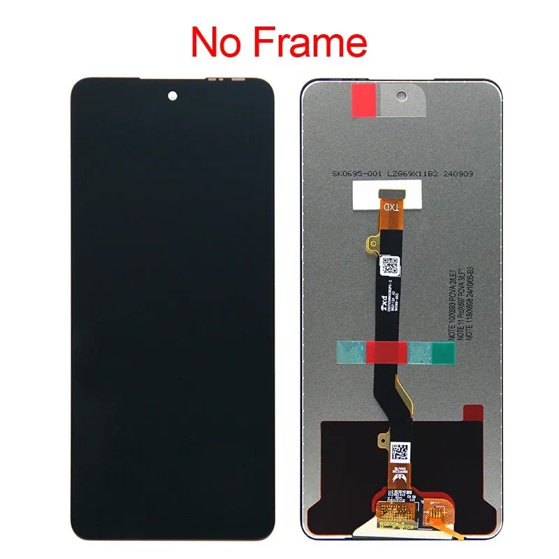 6.9" LE7 LCD For Tecno Pova 2 Display Screen Touch Screen Digitizer ...