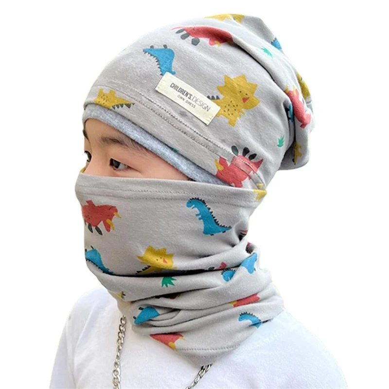 Boys Autumn Hats Scarf | Set Hat Scarf Children | Winter Hat Kids Boys ...