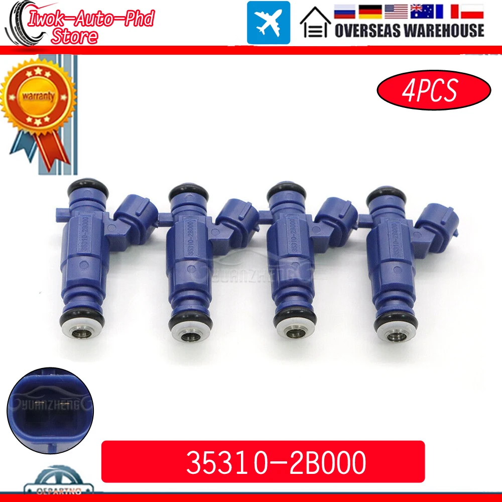 35310-2B000-1-4PCS-Car-High-Quality-Fuel-Injectors-Nozzle-For-Hyundai ...
